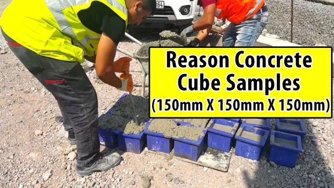 Reason concrete cube samples 150mm and Procedure - Online Civil
