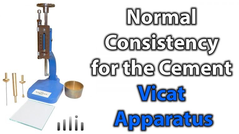 Normal Consistency for the Cement Vicat Apparatus